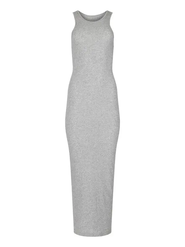 ENTIRE STUDIOS Sleeveless Crewneck Maxi Dress - Gray