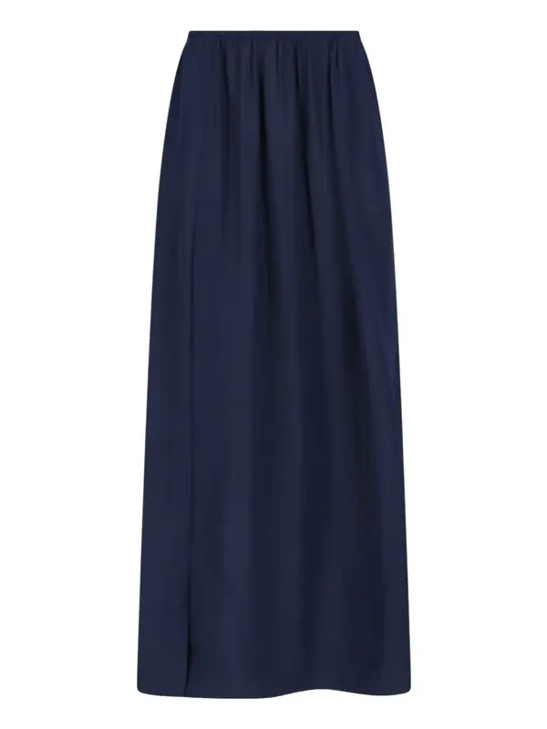 THE FRANKIE SHOP Elasticated Waist Skirt With Side Slit - Black
