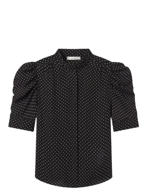 FRAME The Gillian Top - Black Multi