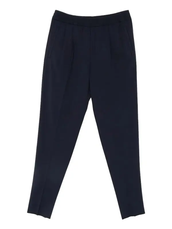 Zegna Pleated Elasticated-waist Trousers - Blue