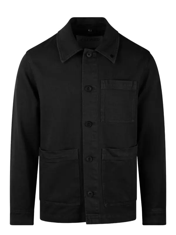 Closed Twill-weave Shirt Jacket - Black