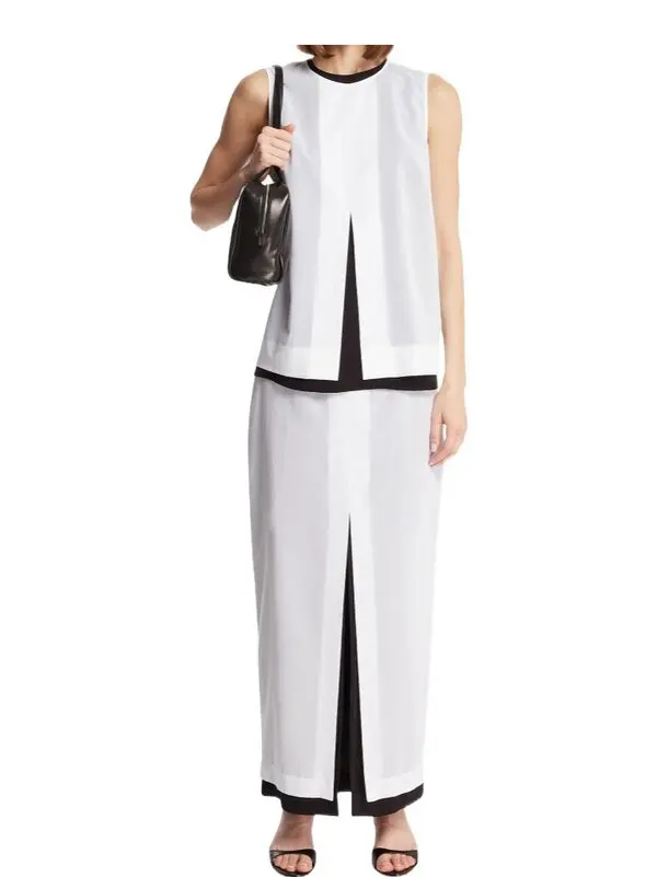 THE ROW Double-layer Skirt - White