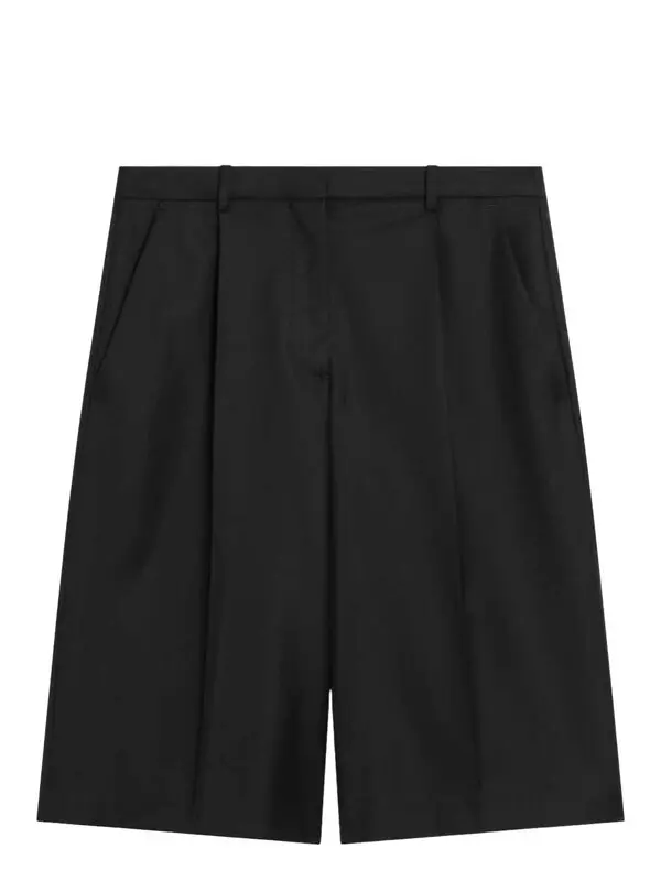 Loulou De Saison Pleated Tailored Shorts - Black