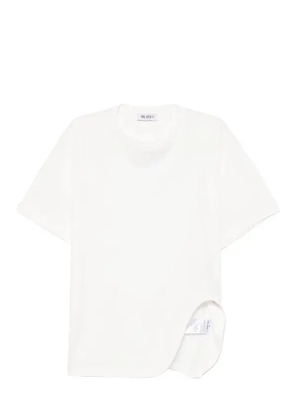 Attico Logo Embroidered T-shirt - White