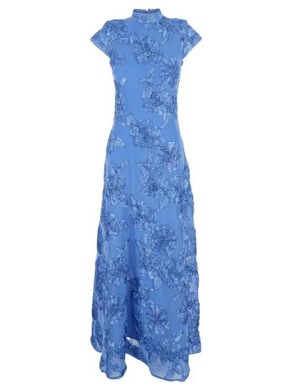 ROTATE BY BIRGER CHRISTENSEN Floral Maxi Dress - Blue