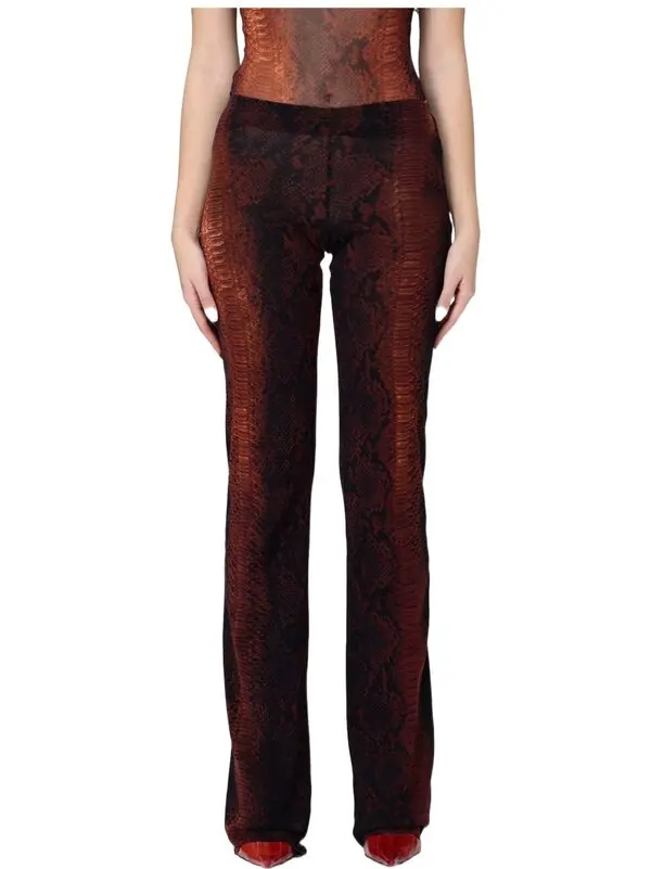JEAN PAUL GAULTIER Printed Mesh Trousers - Black
