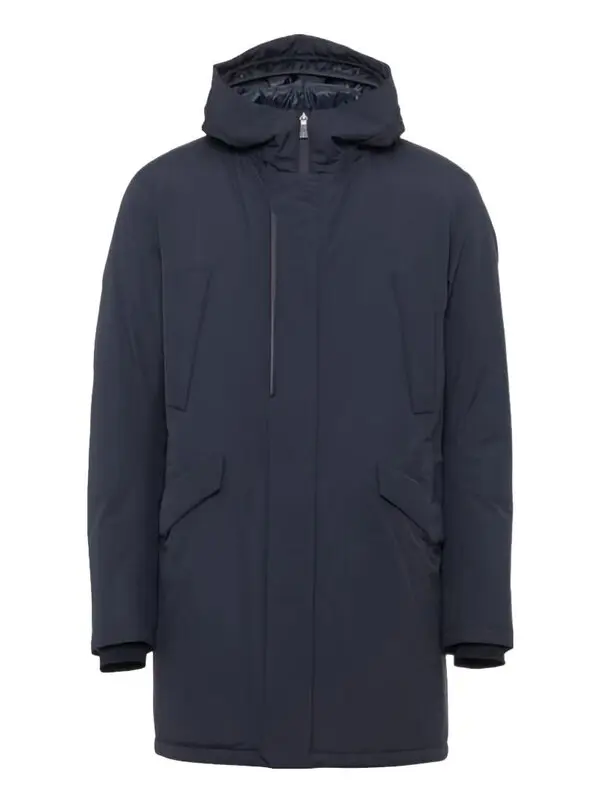 Herno Long-sleeved Hooded Parka - Black