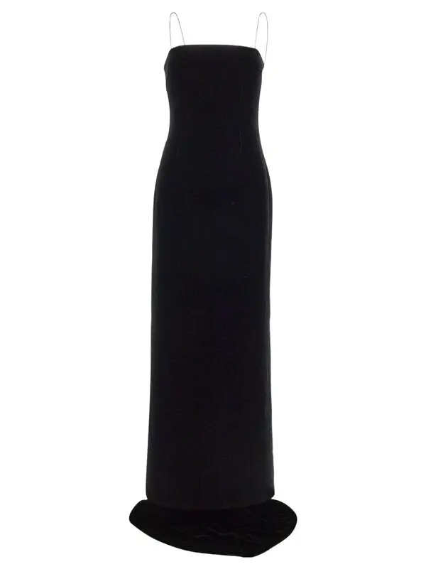 ROTATE BY BIRGER CHRISTENSEN Velvet Maxi Dress - Black