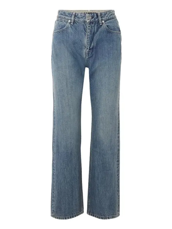JIL SANDER High-rise Straight-leg Jeans - Blue