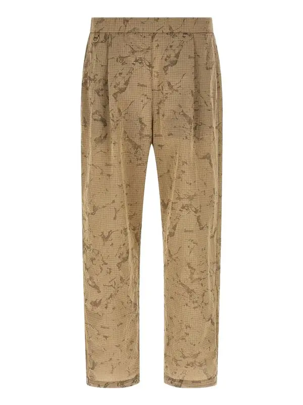 Herno Oversized Camouflage Ripstop Pants - Beige