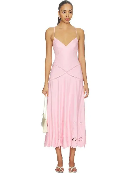 Astr The Label Lainey Dress - Pink