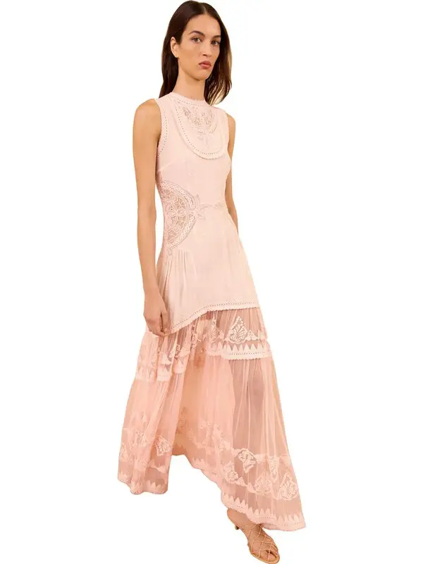 Ulla Johnson Florence Silk Dress - Blush