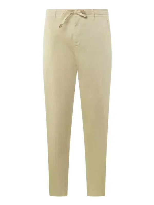 Canali Drawstring-waist Chino Trousers - Neutrals