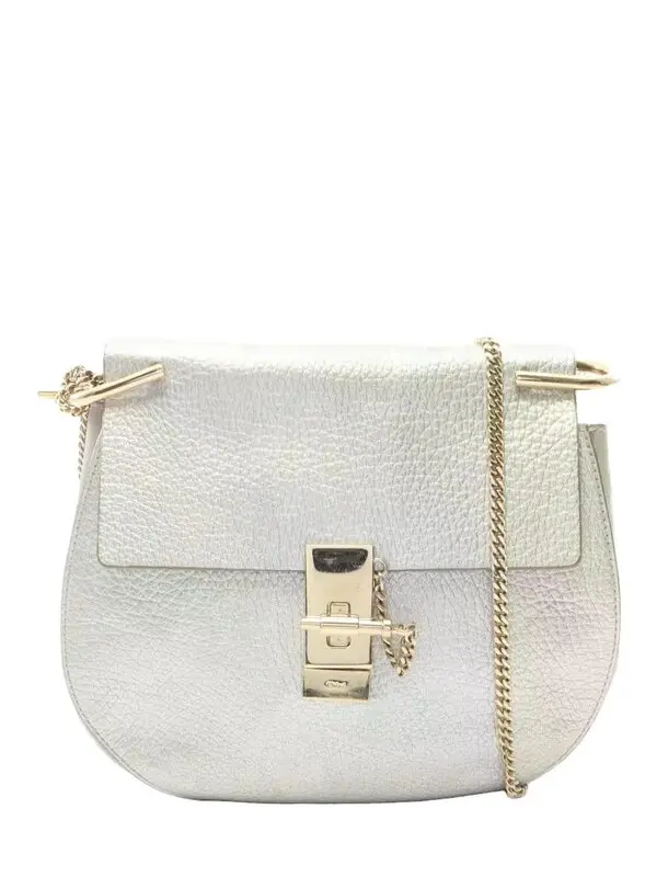 Chloé Drew Crossbody Bag - Silver