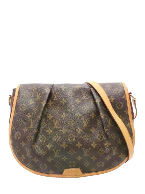 LOUIS VUITTON Monogram Canvas Shoulder Bag - Brown