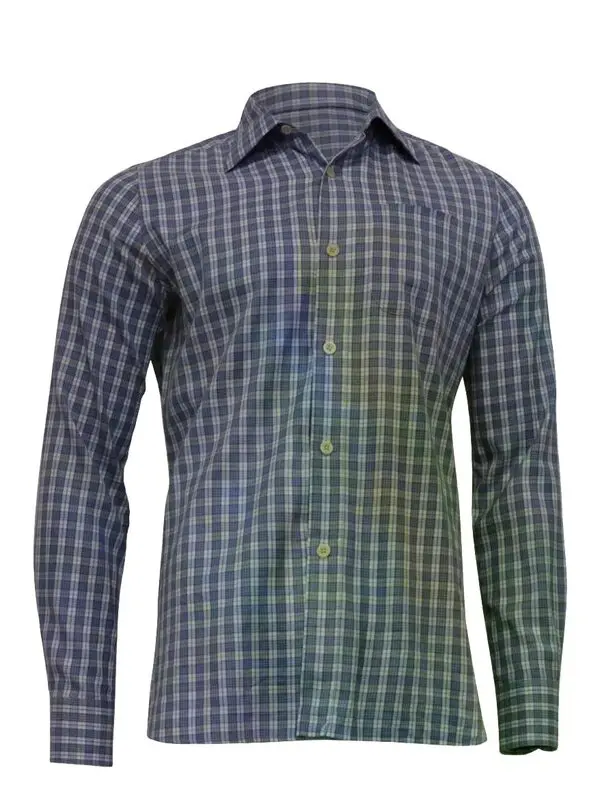 TOM FORD Plaid Button-down Shirt - Blue