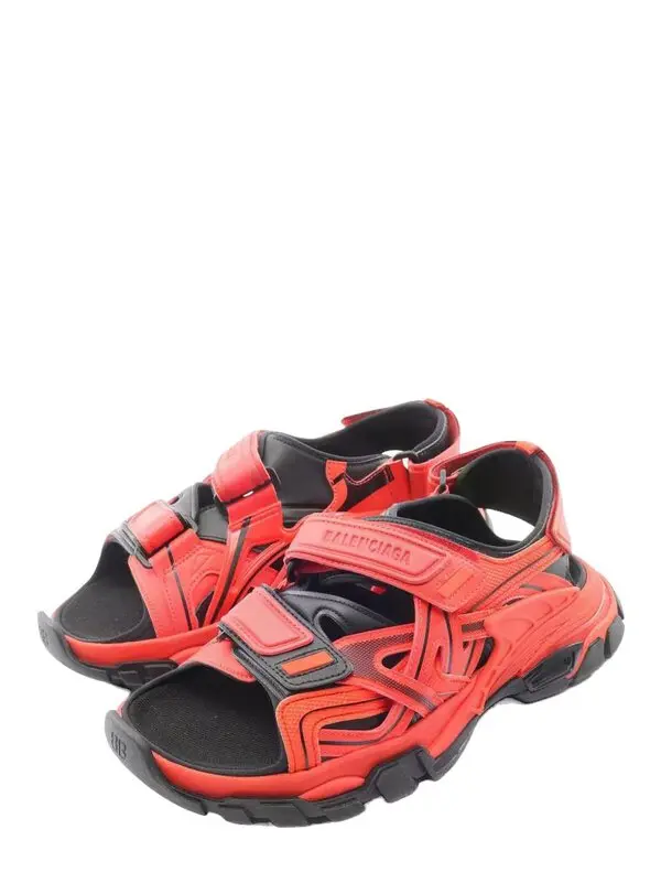 Balenciaga Track Touch-strap Sandals - Red