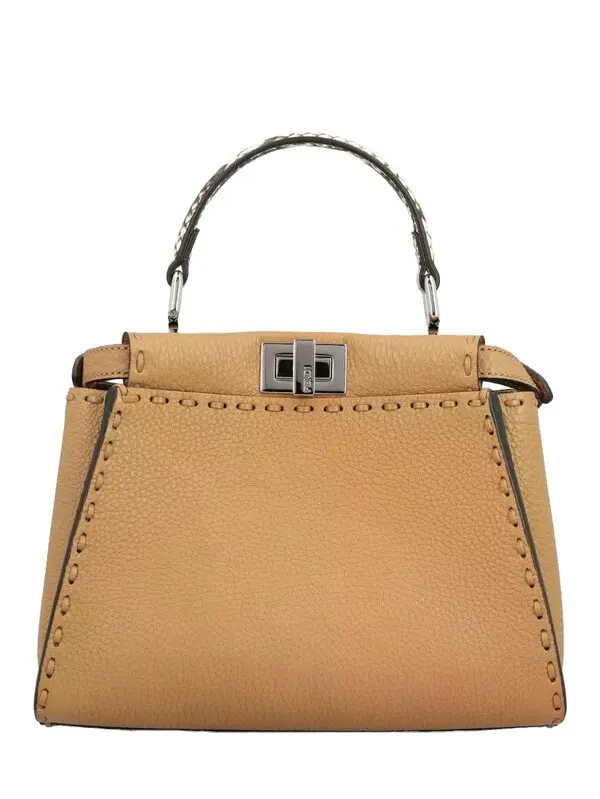 Fendi Mini Peekaboo Tote Bag - Neutrals