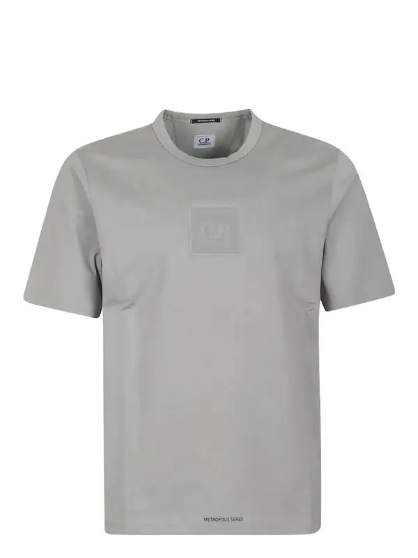 C.P. COMPANY Metropolis Logo-patch T-shirt - Grey