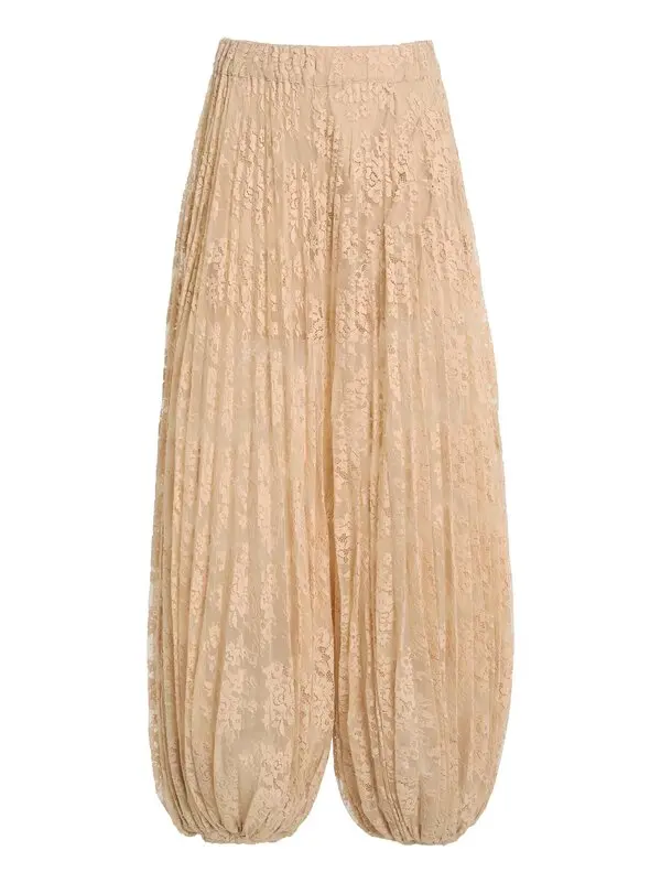 Sea Lace Balloon Pants - Khaki