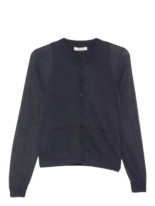 Dorothee Schumacher Button-up Long Sleeve Top And Cardigan Set - Blue