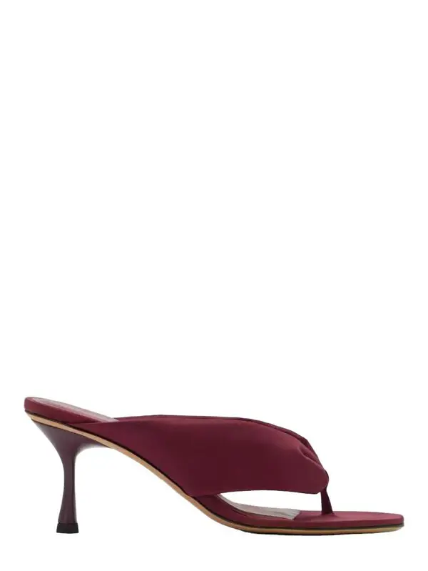 Studio Amelia Paloma Heeled Mules - Red