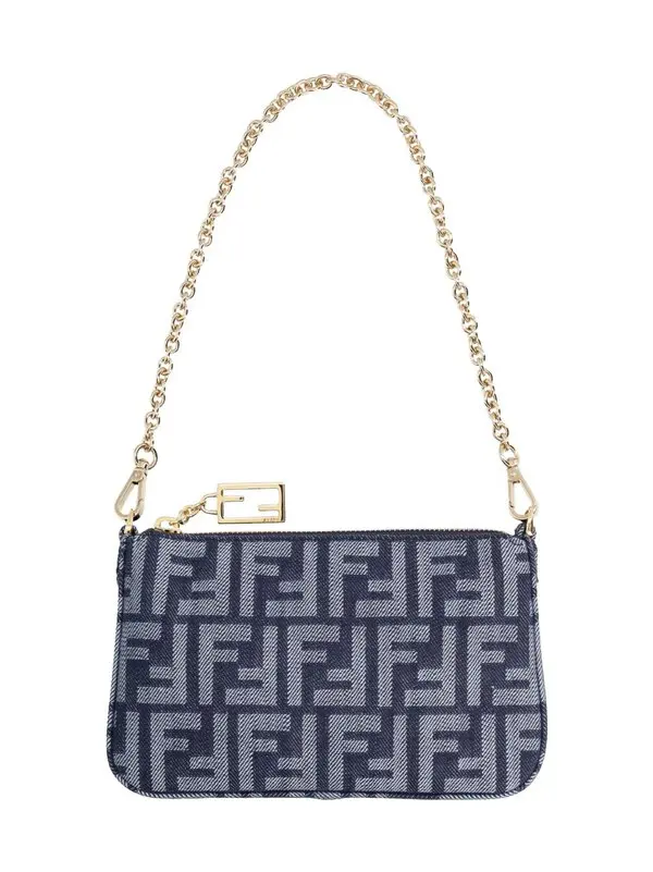 Fendi Monogram Pochette Baguette - Blue