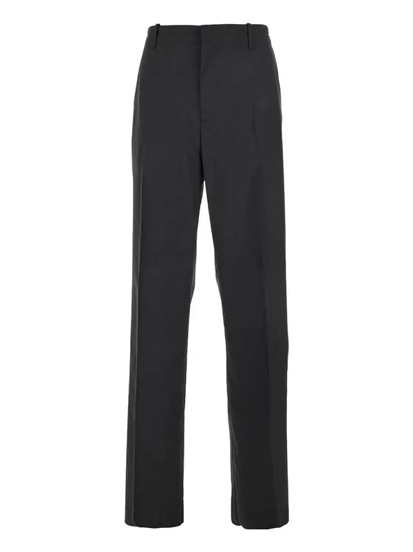 Bottega Veneta Wool Pants With Belt Loops And Rear Welt Pocket - Multicolor