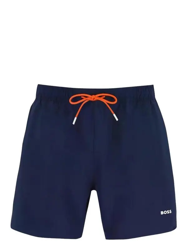 BOSS Drawstring Swim Shorts - Blue
