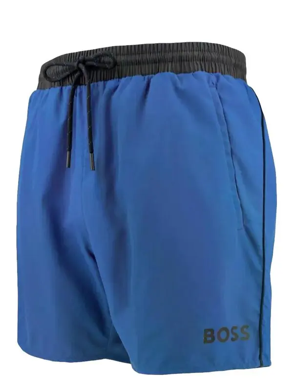 BOSS Quick-dry Swim Shorts - Blue