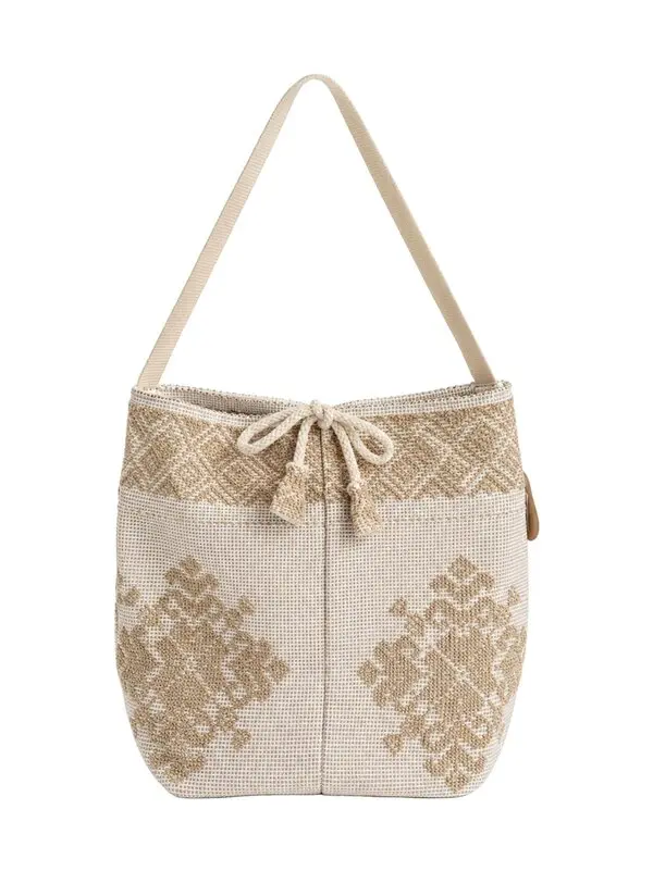 LE DAF Rosone Bucket Bag - Beige