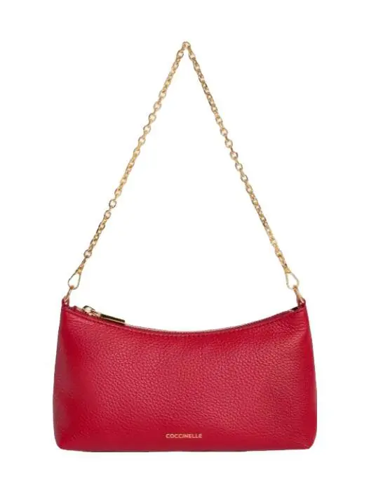 COCCINELLE Chain Strap Shoulder Bag - Scarlet