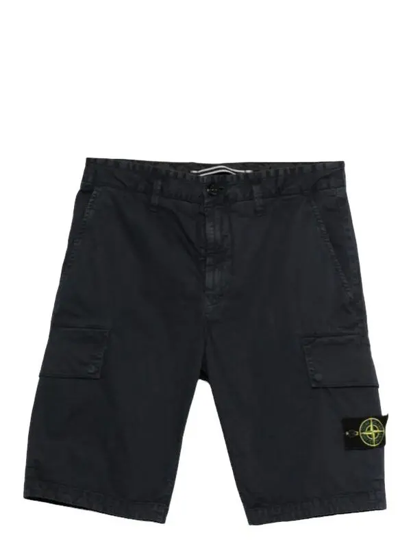 Stone Island Belt Loop Cargo Shorts - Navy Blue