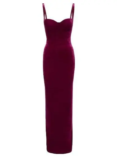 Balenciaga Velvet Gown - Red