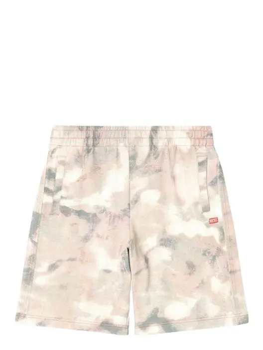DIESEL® Abstract Pattern Shorts - Beige/brown