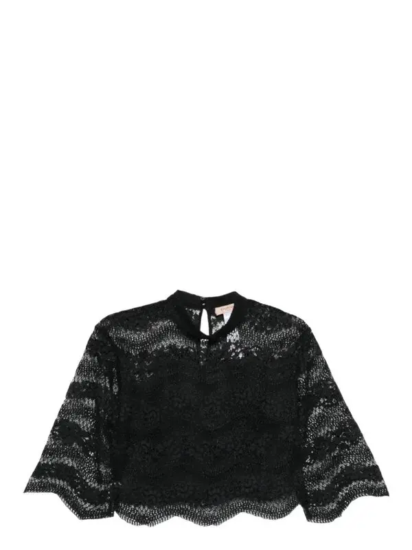 TWINSET Lace Shirt - Black