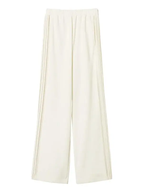 TWINSET Pleated Lace Side Casual Pants - White