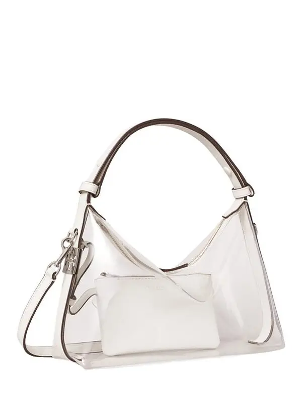 Tory Burch Mellow Clear Shoulder Bag - Crystal Clear