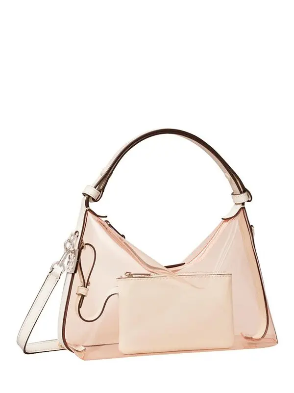 Tory Burch Mellow Clear Shoulder Bag - Flamingo Pink