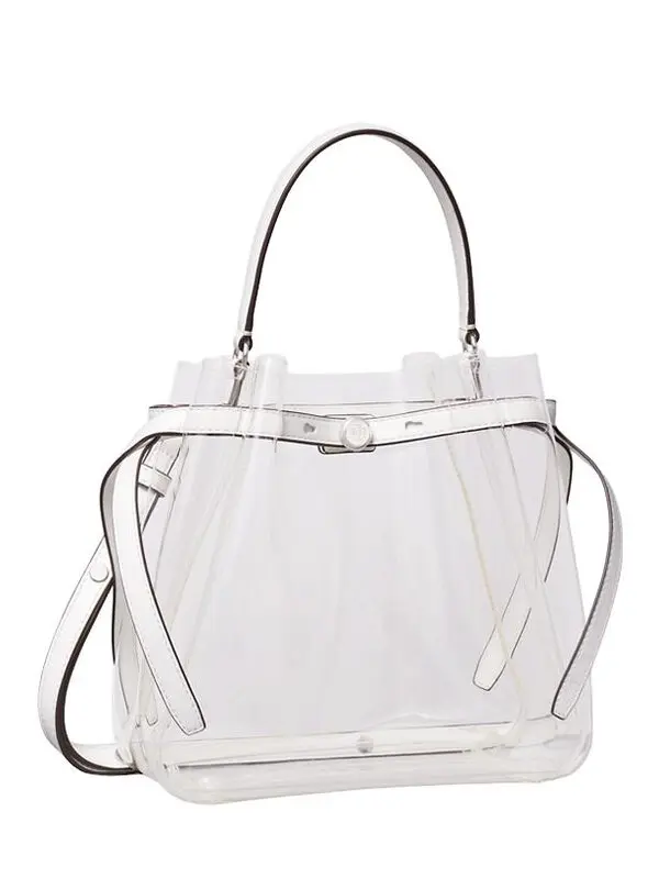 Tory Burch Romy Clear Bucket Bag - Crystal Clear