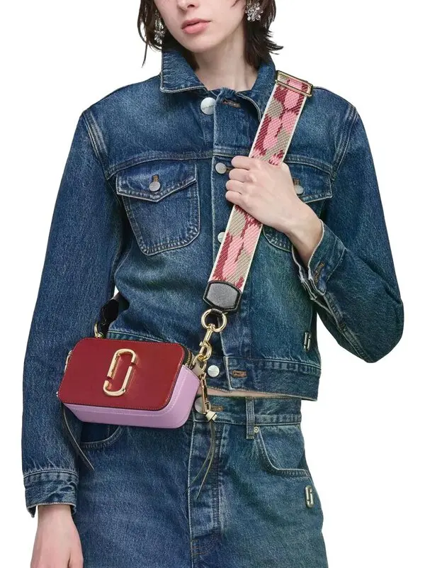 Marc Jacobs Snapshot Colorblock Leather Cross-body Bag - Red