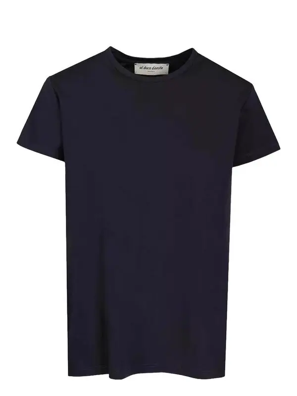 AL DUCA D’AOSTA 1902 Ribbed Trim T-shirt - Blue
