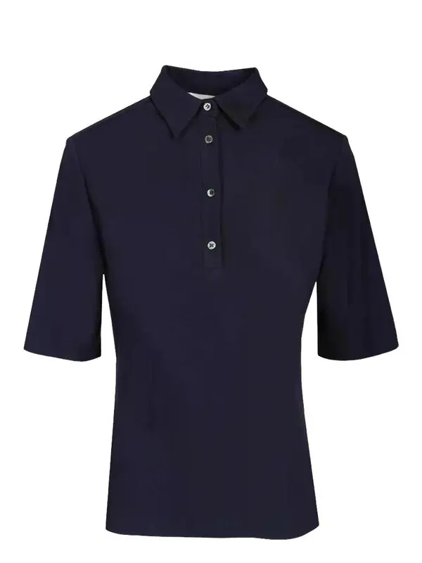 AL DUCA D’AOSTA 1902 Three-quarter Sleeve Polo Shirt - Blue