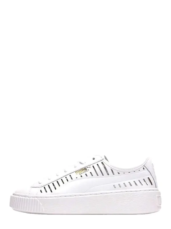 PUMA Basket Platform Summer Sneakers - White
