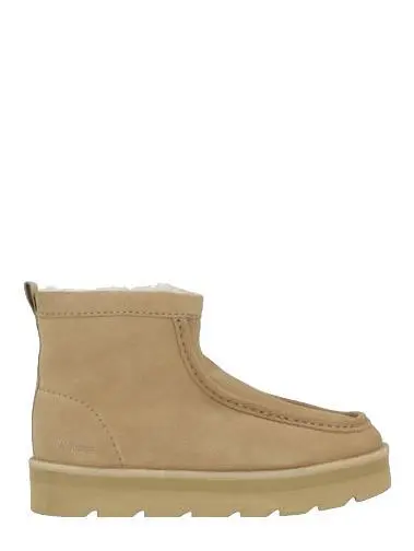 Clarks Khaki Suede Padded Ankle Boots - Beige