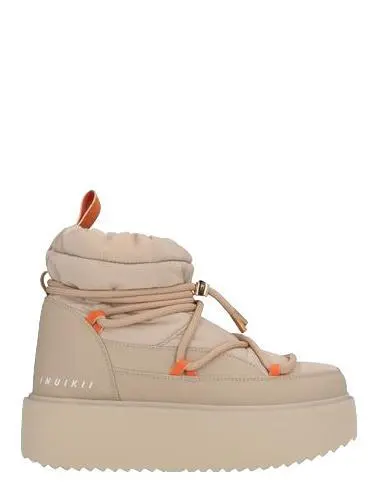 Inuikii Padded Textile Ankle Boots - Beige