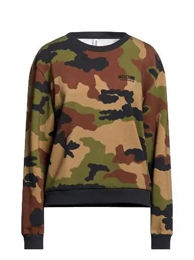 Moschino Camouflage Print Crewneck Sweatshirt - Green