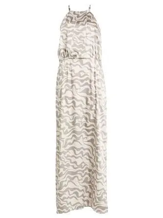 Marella Sleeveless Two-tone Maxi Dress - Beige