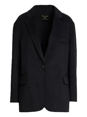 BRERAS MILANO Wool Blend Single-breasted Blazer - Grey
