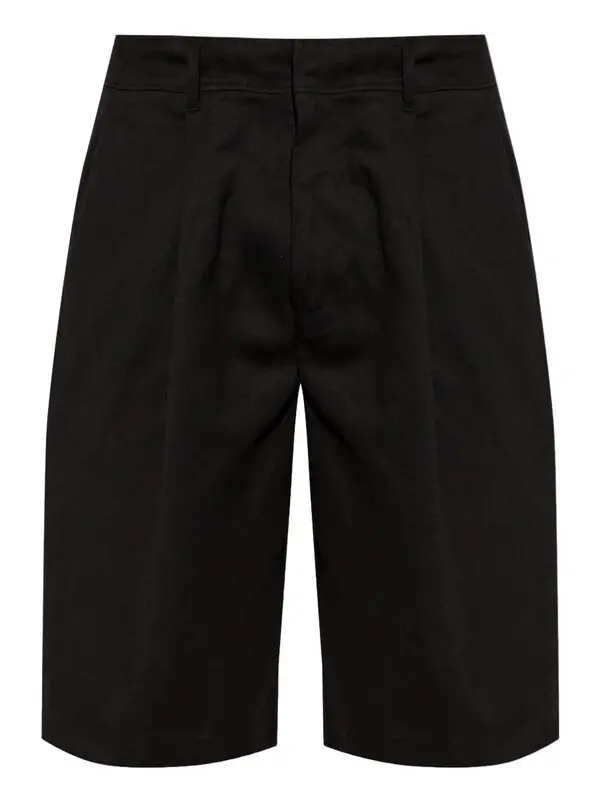 ALLSAINTS Castro Wide Leg Tailored Shorts - Black